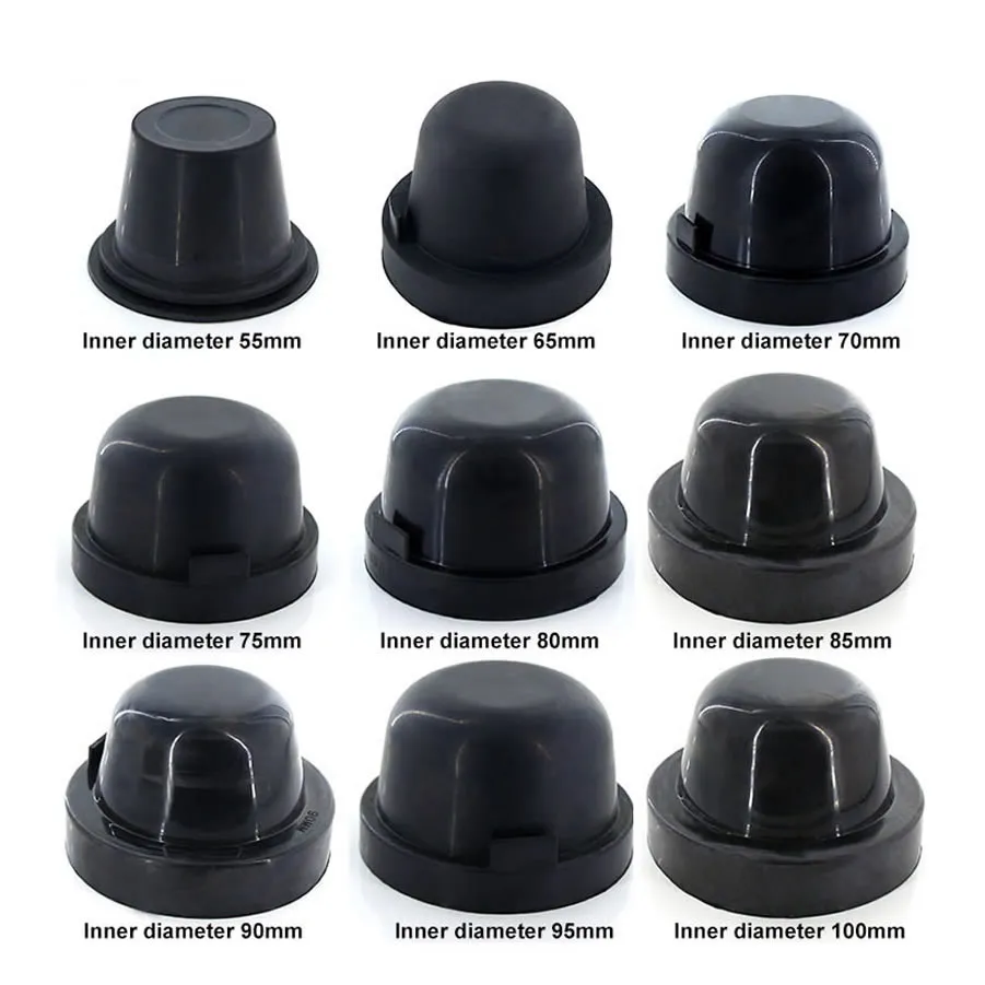 H4 H7 LED Headlight Dust Cover Set - Waterproof Rubber Sealing Caps 55 ...