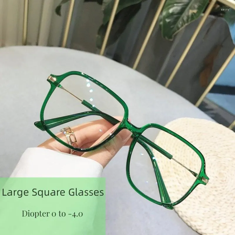 Oversized Square Myopia Glasses - Blue Light Blocking Sunglasses ...