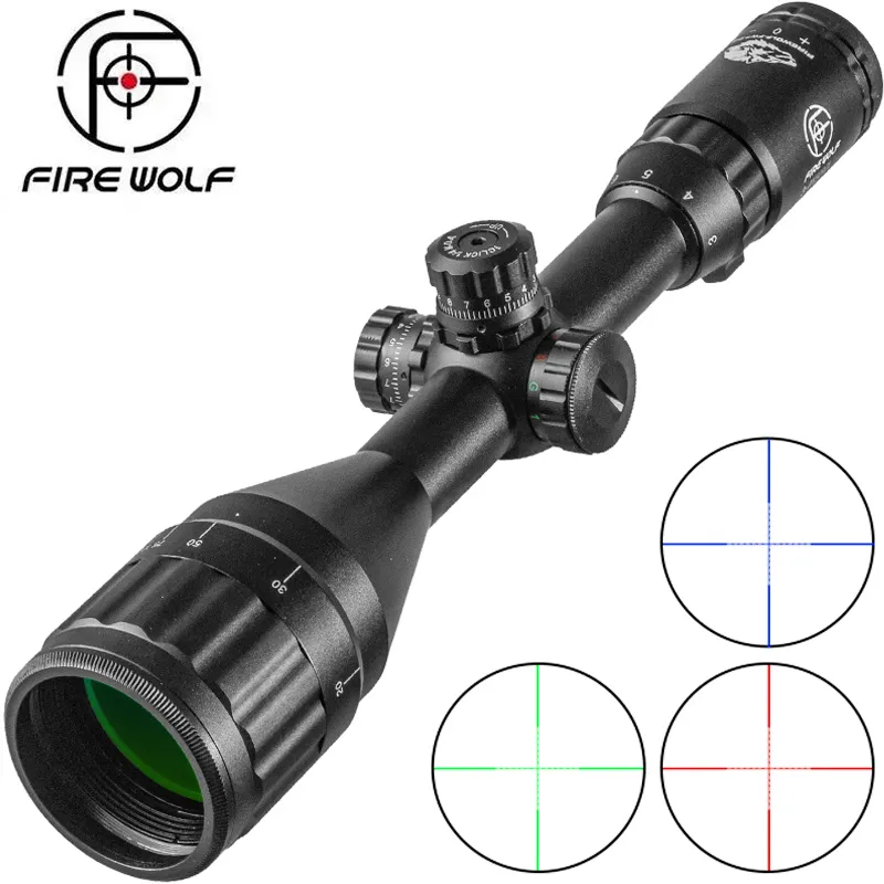 3 9x50 Rifle Scope, Illuminated Reticle, Compact Riflescope, Lockable ...