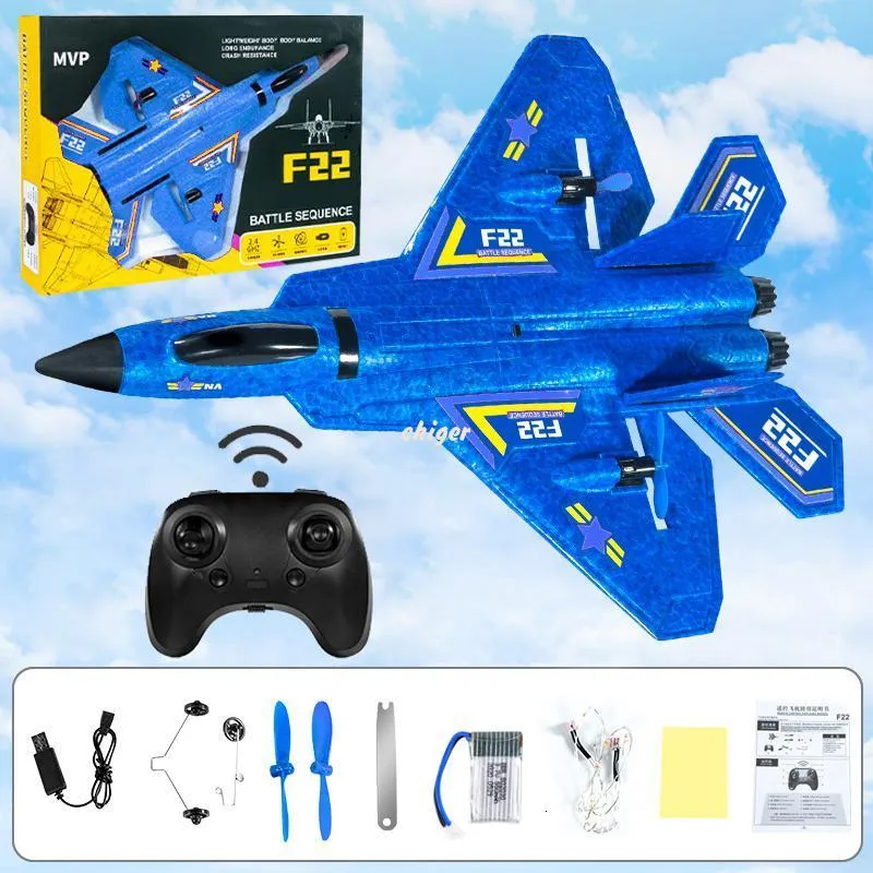 ElectricRC Aircraft LED Colorful F22 Rc Plane Airplane Remote Control ...