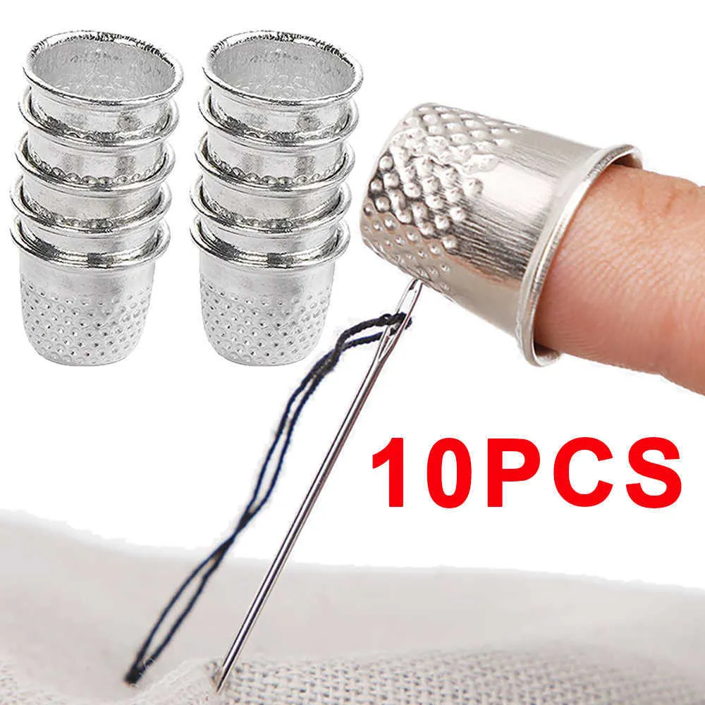 Metal Sewing Needle Thimble Finger Protector for Handworking Embroidery ...