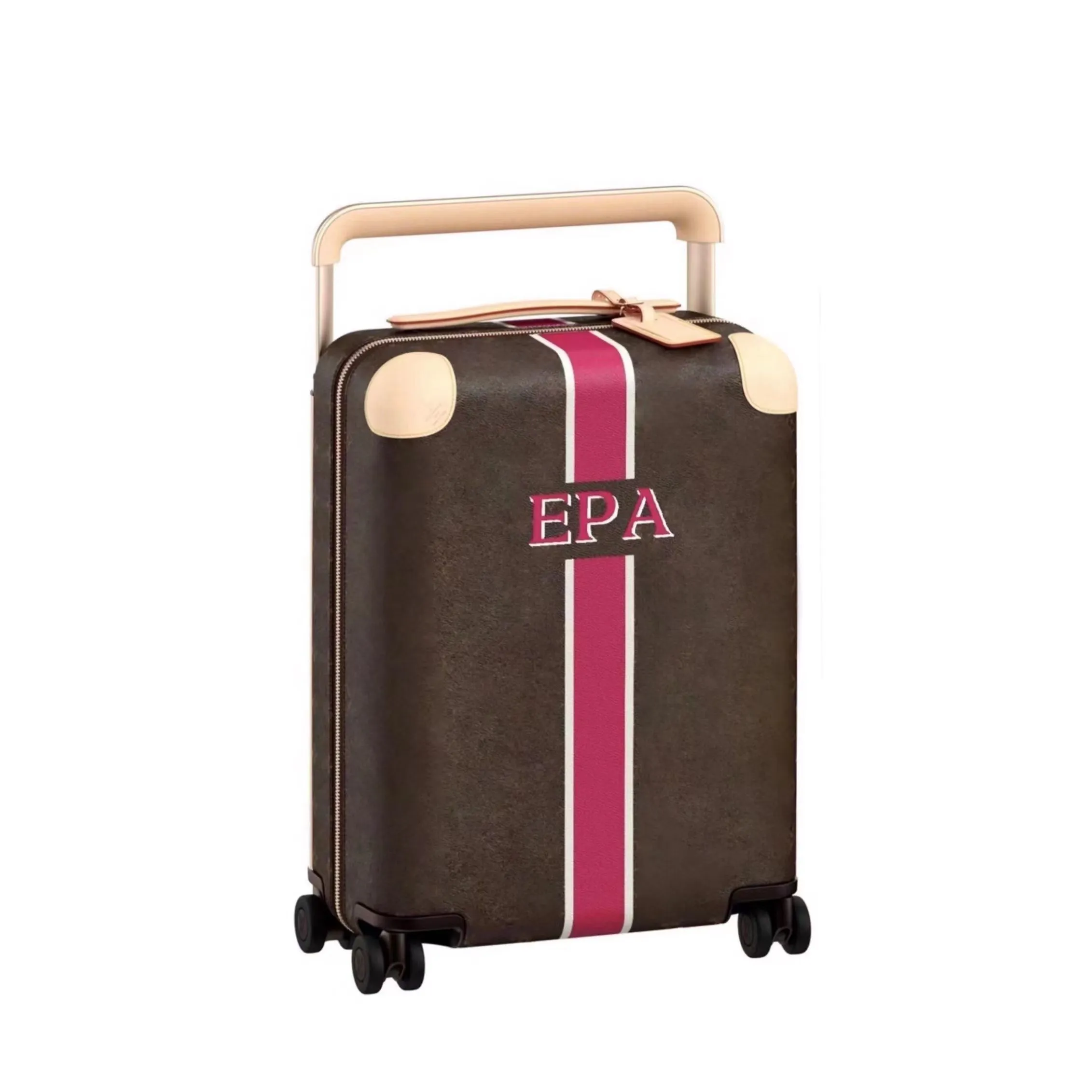 Luxury Personalized Stripe Patten Travel Suitcase Set 10A Classic ...