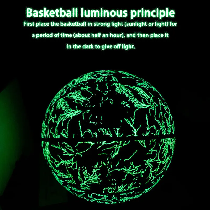 DHgate.com:Balls Reflective Glow Basketball Size 5 7 Outdoor Street ...