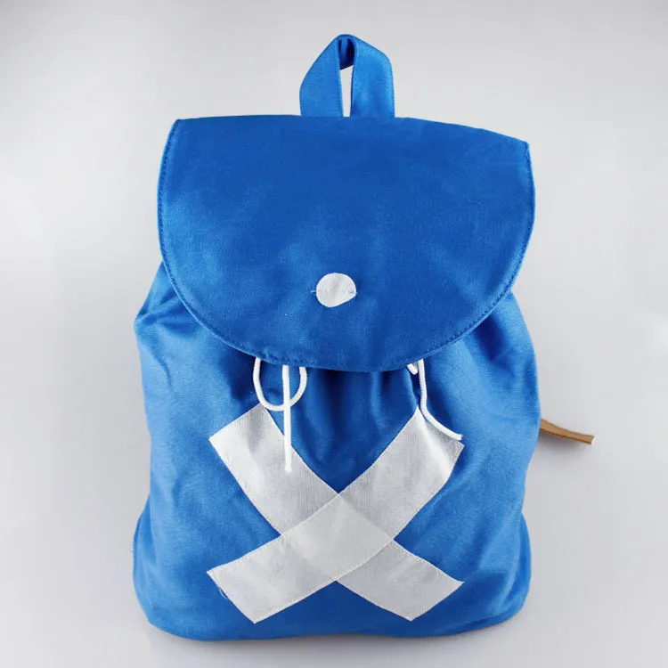 Anime Backpacks Canvas School Bag With Drawstring Pocket Lightweight ...