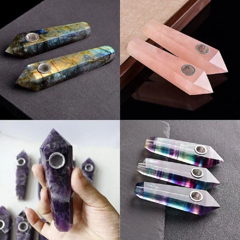 Wholesale Healing Crystal Smoking Pipe | Energy Stone Gemstone Tower ...