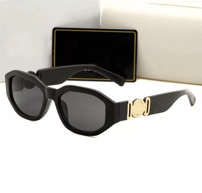 Designer Retro Black And Gold Sunglasses For Men And Women Small Frame ...