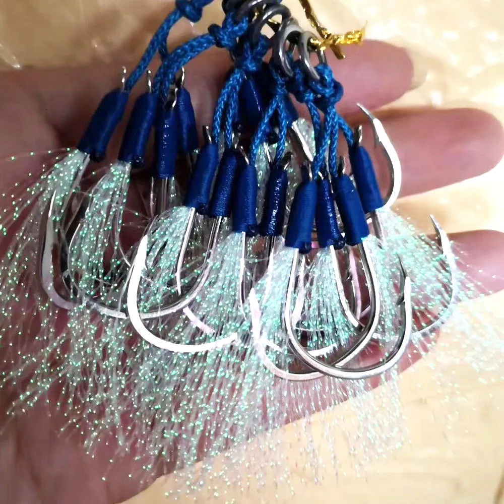 DHgate.com:Carbon Assist Fishing Hooks - 20 Pairs of Double Barbed ...