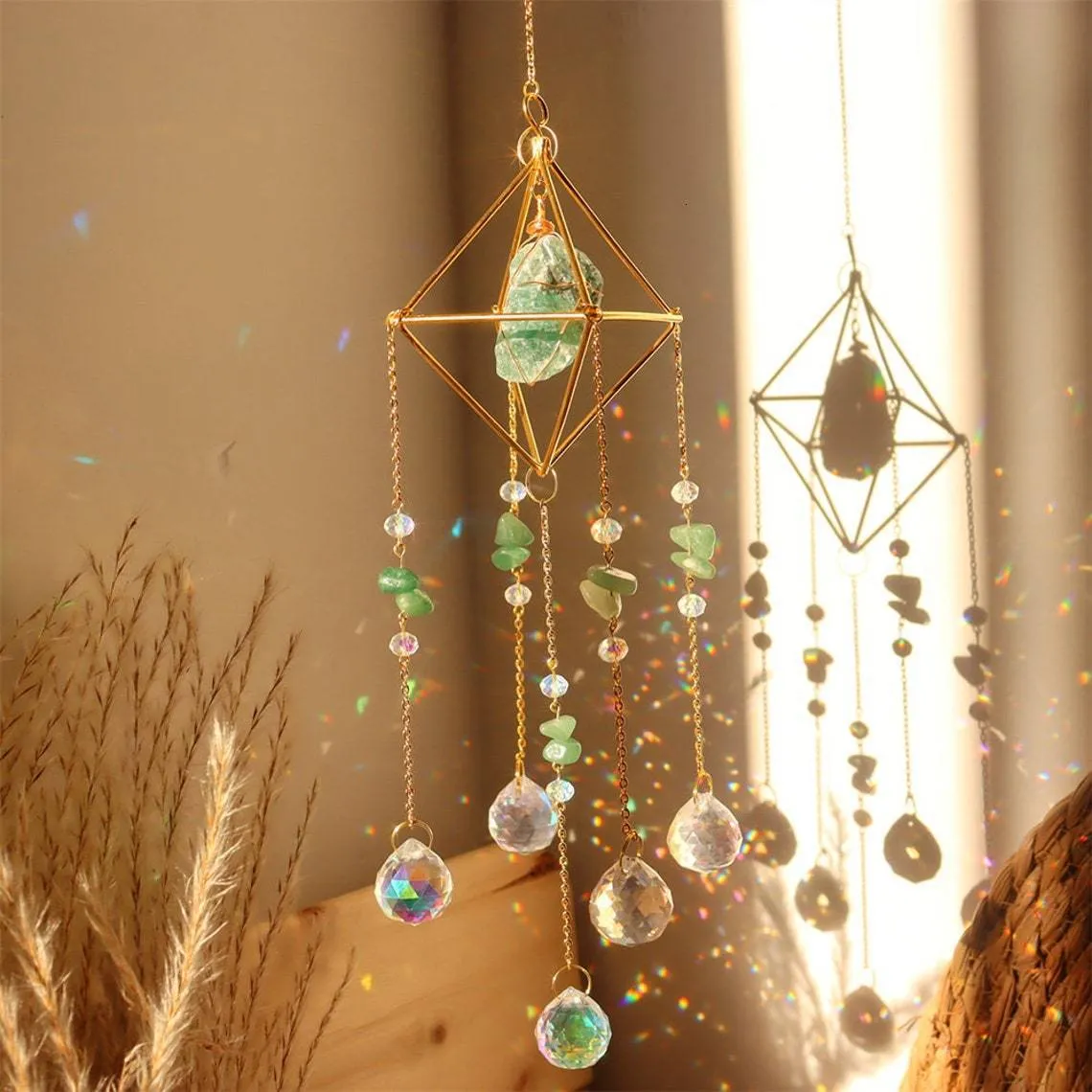 Window Sun Catchers On Board Sun Catcher Crystal Prism Window Hanging,