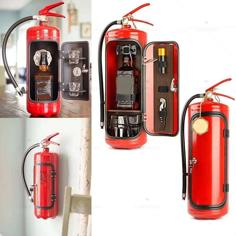 Mini Fire Extinguisher Wine Bar Box Creative Decor & Storage From Dao10 ...