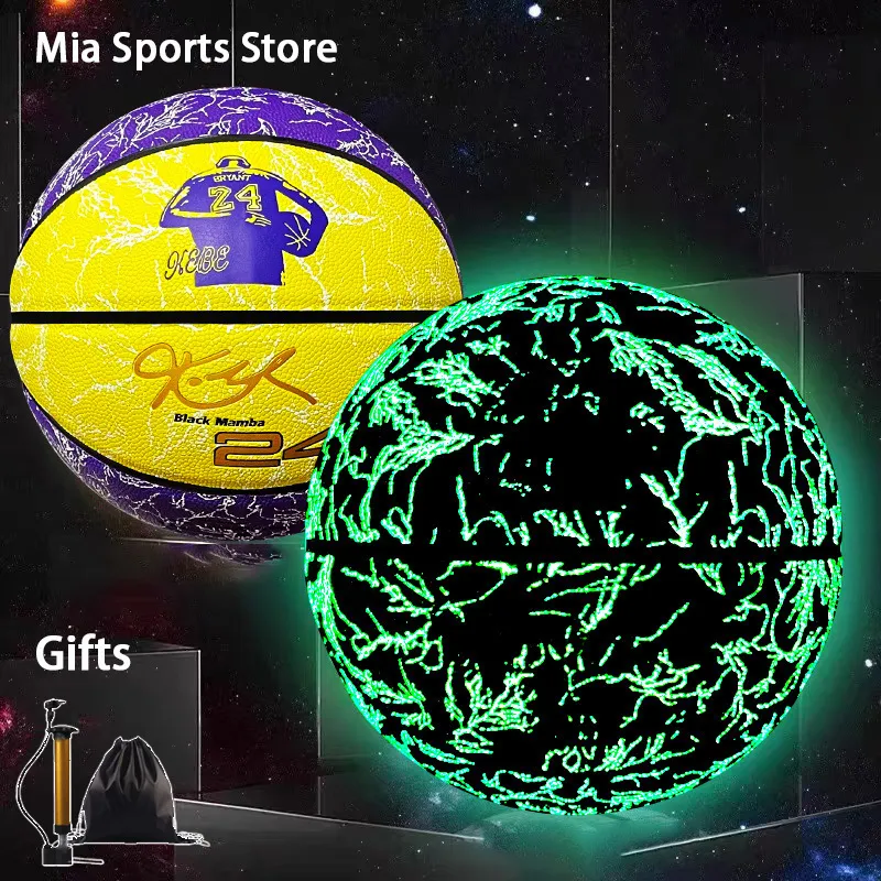 DHgate.com:Balls Reflective Glow Basketball Size 5 7 Outdoor Street ...