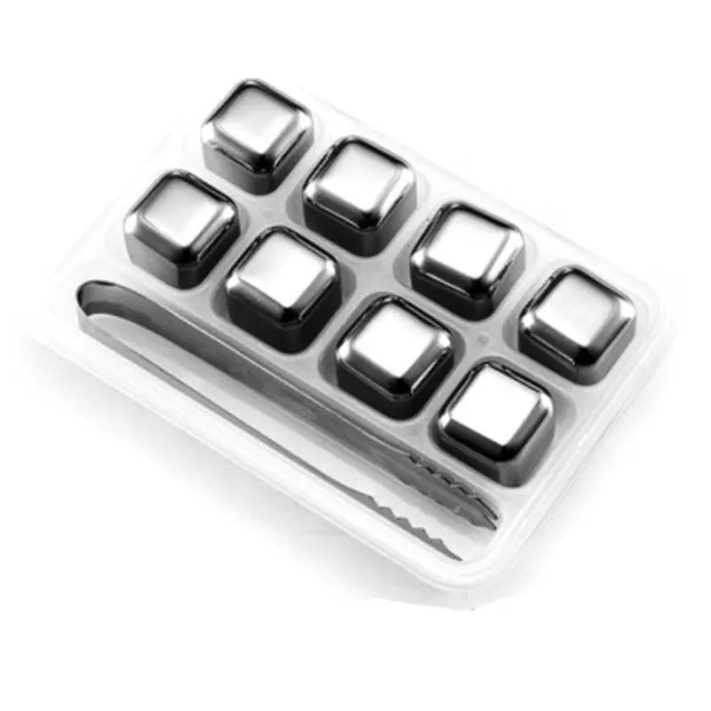DHgate.com:9-Piece Stainless Steel Whiskey Stones Set - Reusable ...