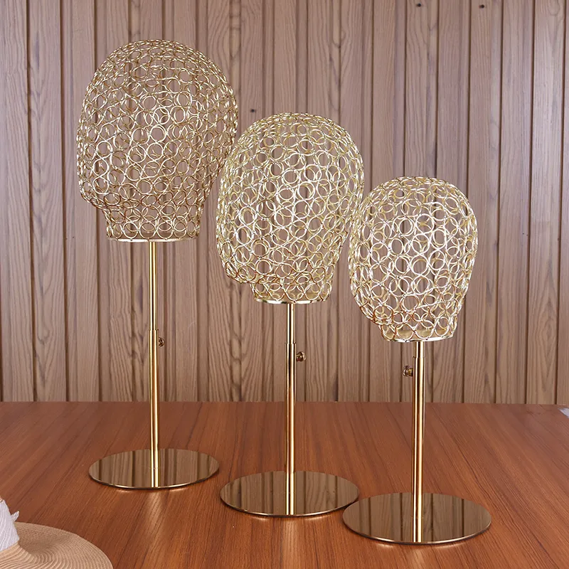 DHgate.com:Metallic Wig Stand: Iron Mannequin Head for Wigs and Hats ...