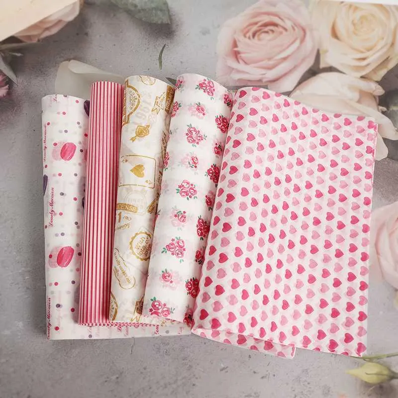 Greaseproof Food Wrapping Paper - Disposable Wax Paper for Sandwiches ...