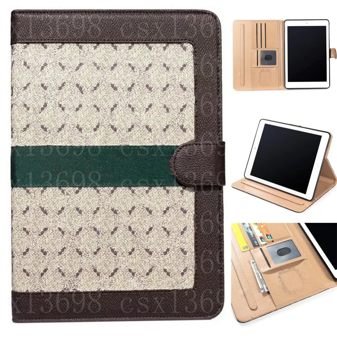 DHgate.com:High-Grade Leather iPad Case with Card Pocket for iPad Pro ...