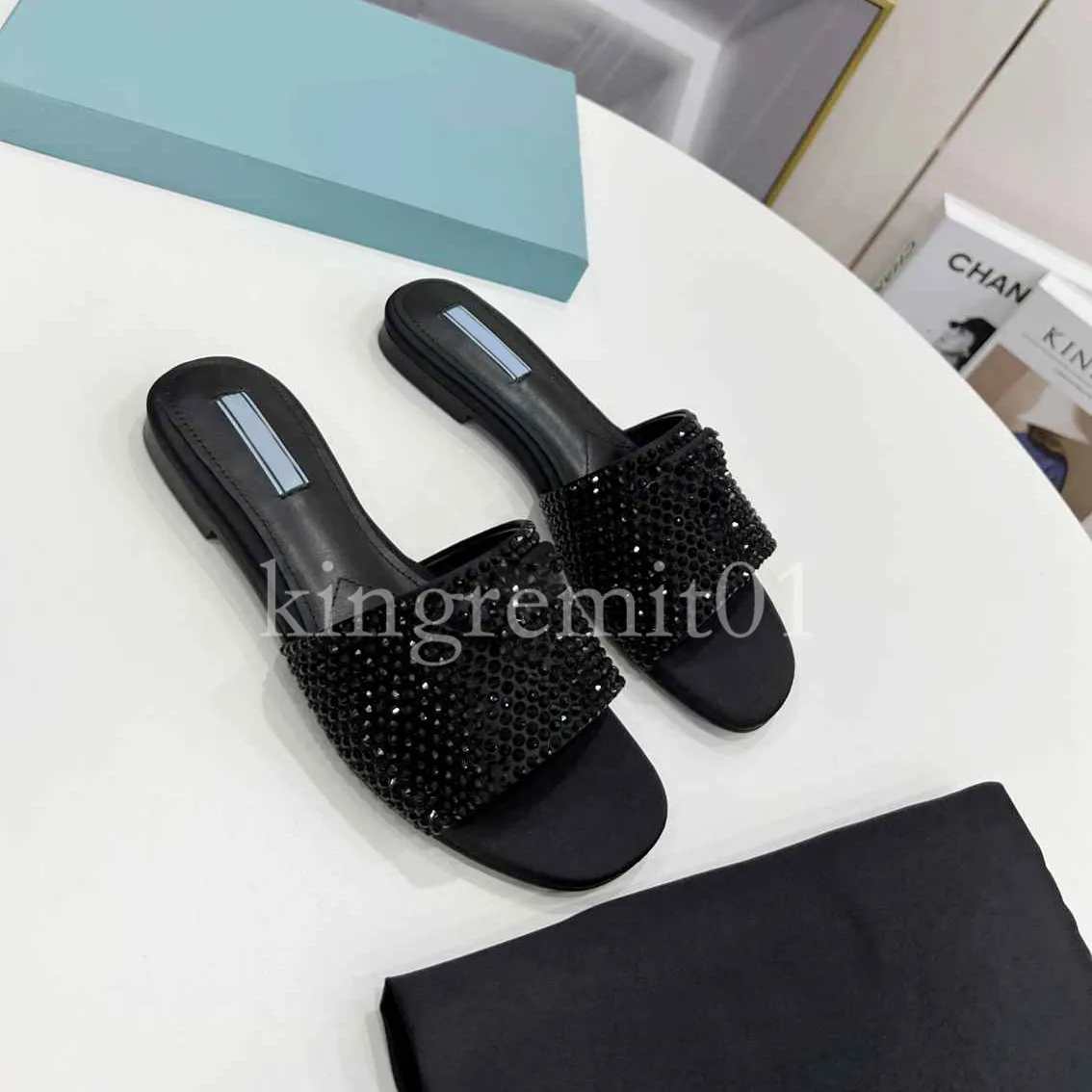Stylish Patent Leather High Heel Leather Slippers For Women Inverted ...