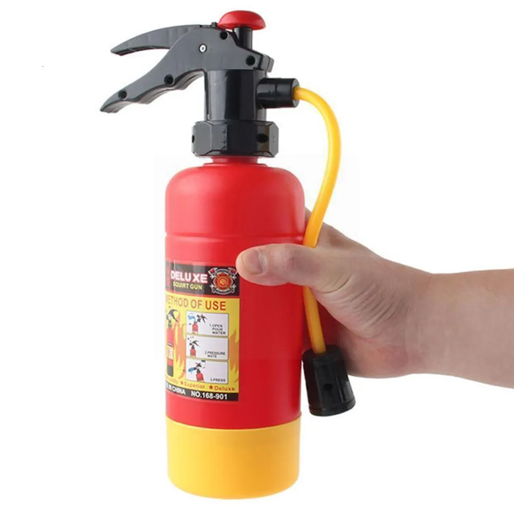Gun Toys Kids Large Fire Extinguisher Bubble Gun Toy Fireman Fire Pool ...