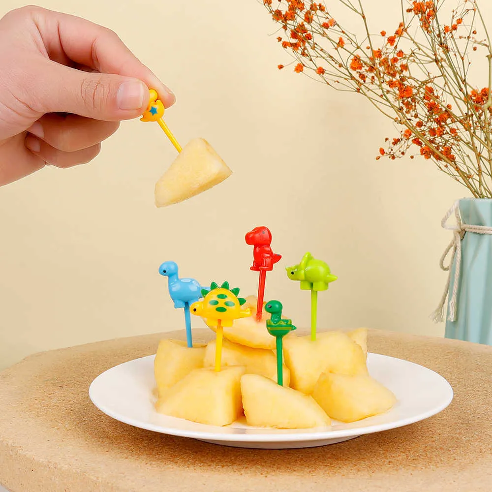 DHgate.com:New 10pcs/lot Cartoon Fruit Fork Animal Mini Children Cake ...