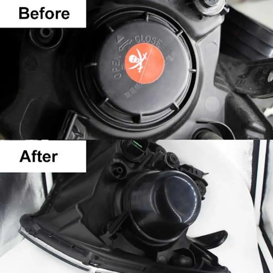 LED Headlight Dust Cover - Universal Waterproof Rubber Seal for Car ...