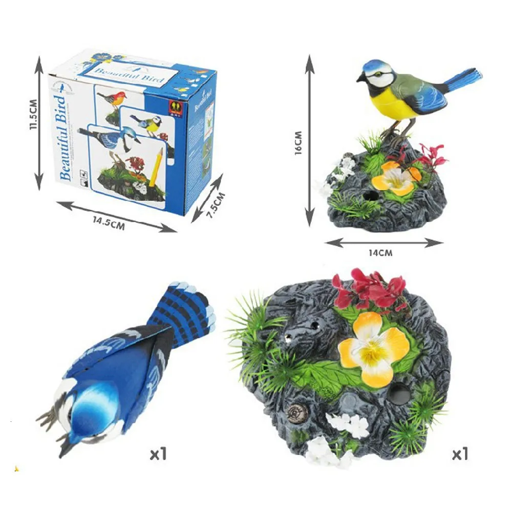 ElectricRC Animals Singing Chirping Bird In Stump Realistic Sounds ...