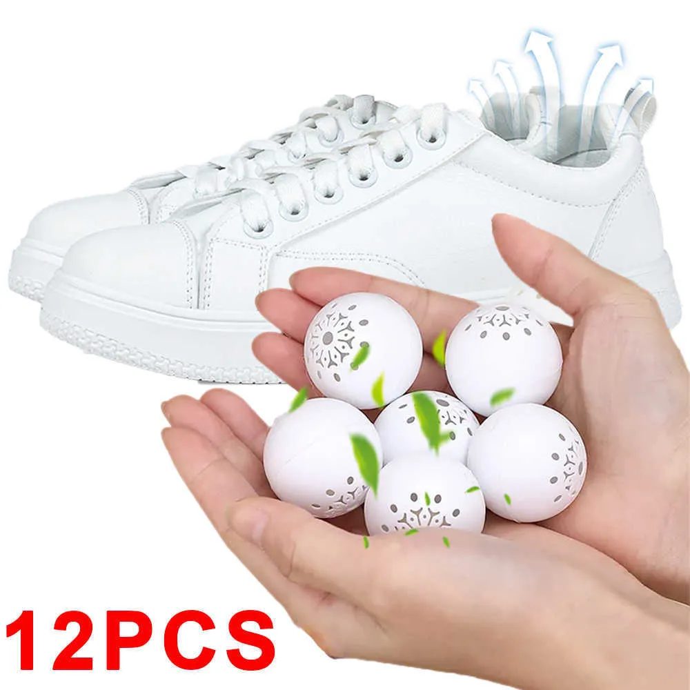 Shoe Deodorizer Balls - 12/1 Pack - Tea Scent, Odor Eliminator for ...