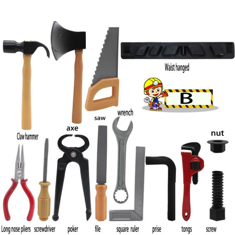 DHgate.com:14Pcs Kids Tool Set, Plastic Multifunctional Toy Tool Kit ...