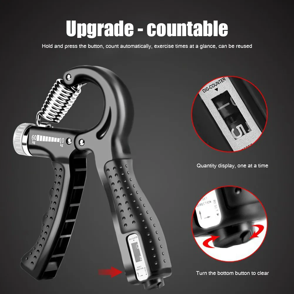 DHgate.com:Adjustable R-Shaped Hand Grips for Exercise, Power Countable ...
