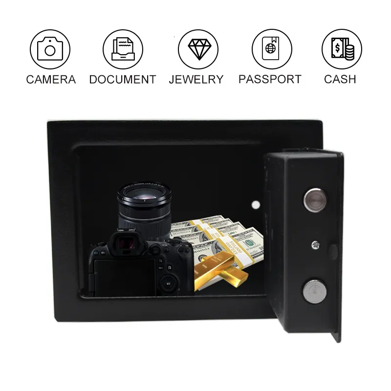 Storage Boxes Bins Digital Safe Box Mini Household Money Safes Small ...