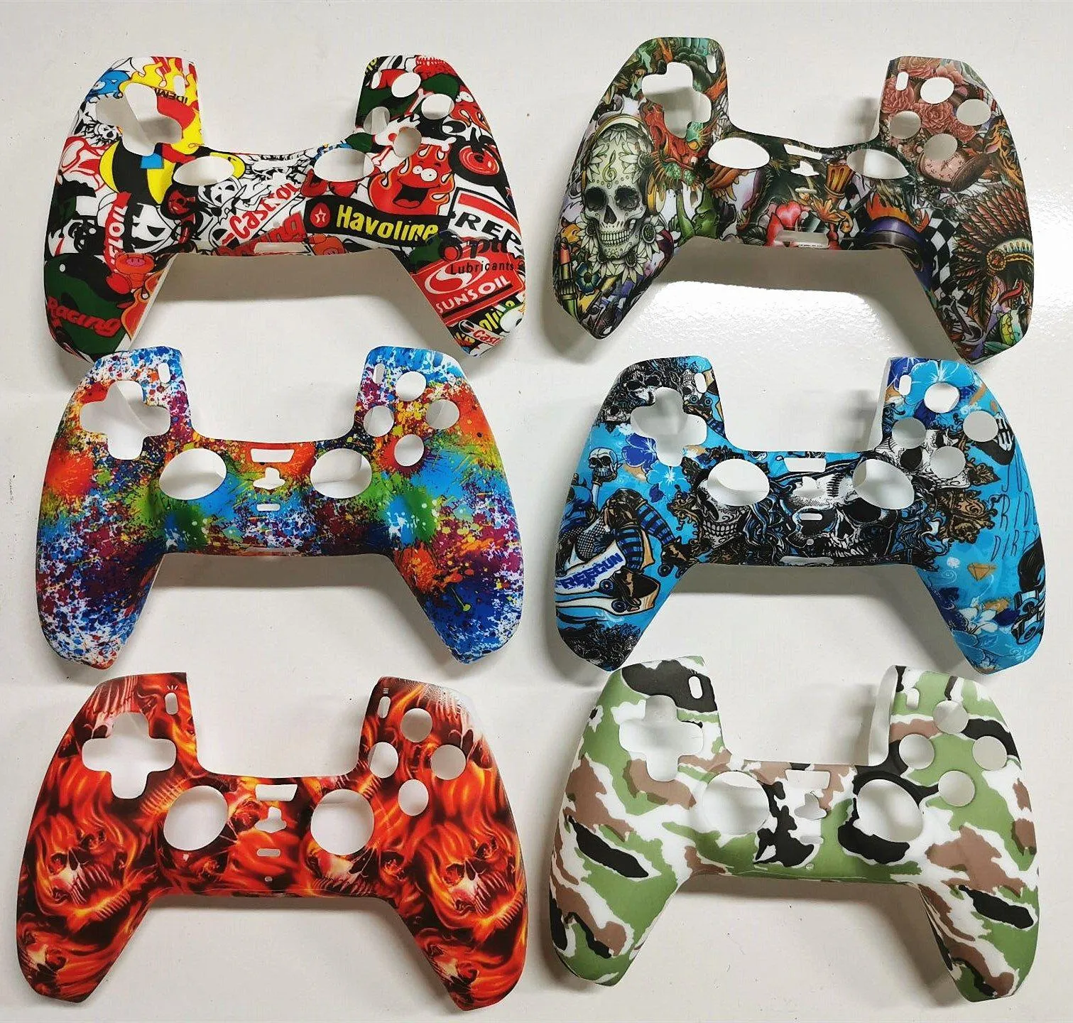 DHgate.com:PS5 Controller Silicone Case, Camouflage Colorful Soft ...