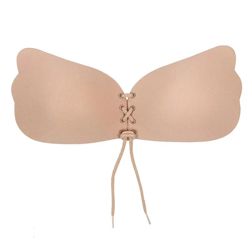 2021 Women's Invisible Nubra Butterfly Wing Push Up Bra Seamless ...