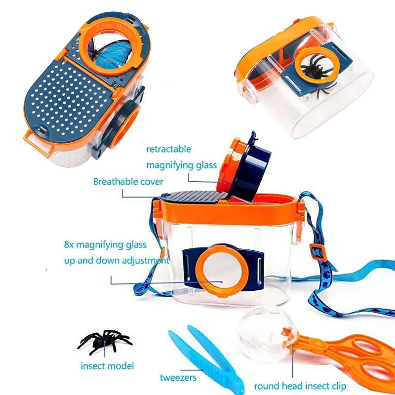 Science Discovery Bug Viewer Outdoor Insect Box Magnifier Observer Kit ...