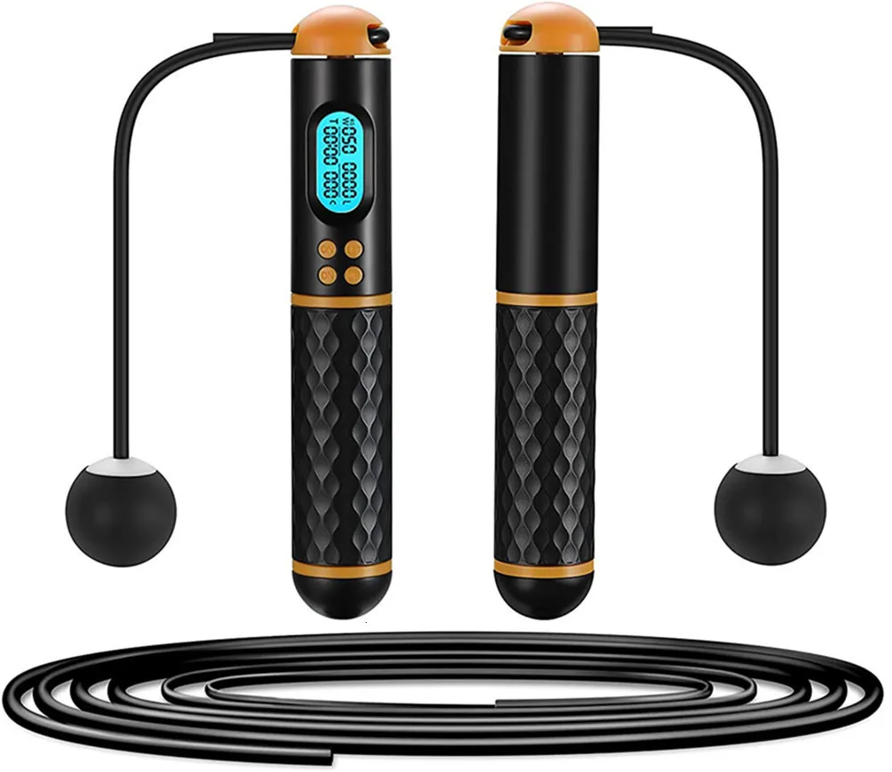 Adjustable Jump Rope with Counter - Speed Skipping Rope, Wireless Ball ...