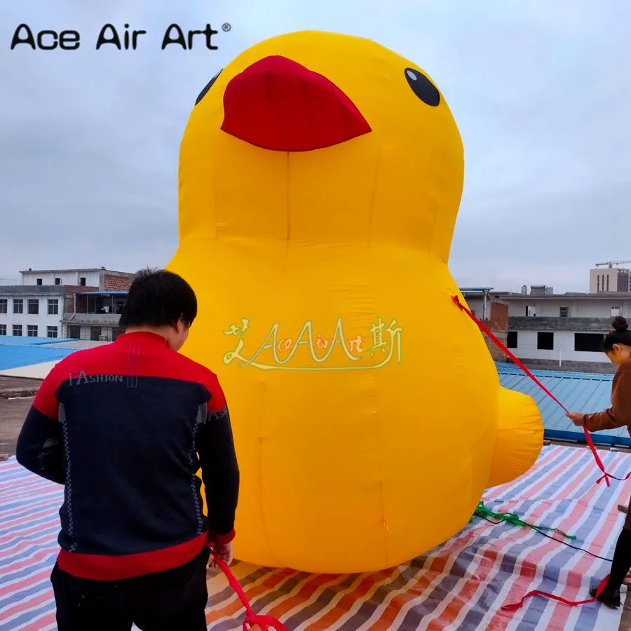 Inflatable LED Yellow Duck - Sunglasses Cartoon, Party Decor, Birthday ...