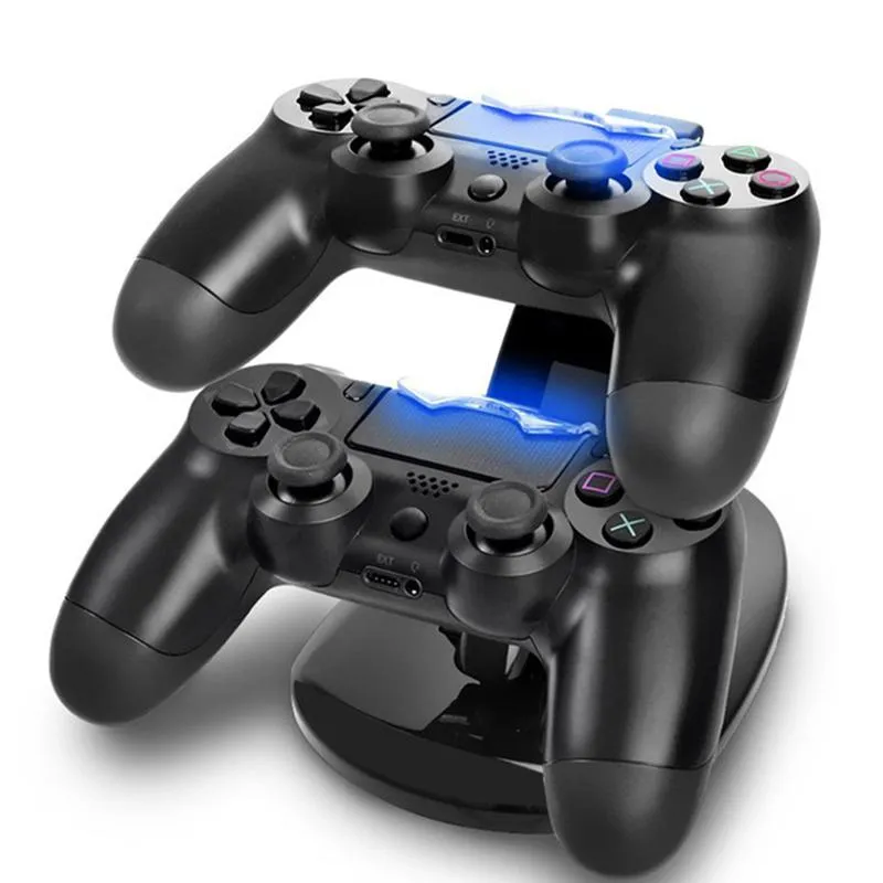 Dual Controller Charging Station - LED Dock for PS4/Xbox One Wireless ...