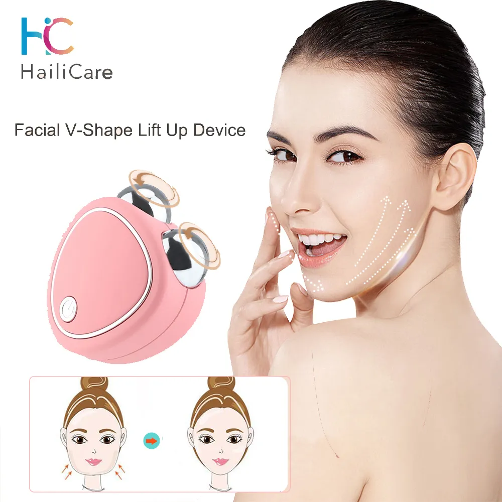 Portable Electric Face Lift Roller Massager with EMS Microcurrent and ...