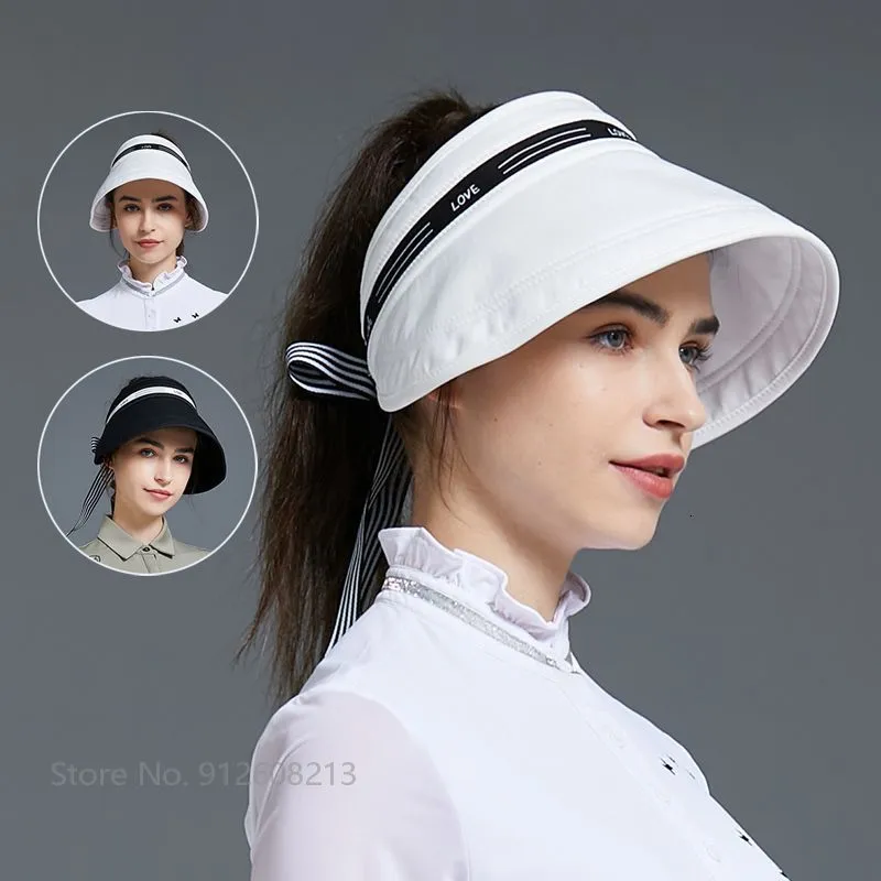 DHgate.com:Ladies' Wide-Brimmed Anti-UV Foldable Golf Sports Sun Visor ...