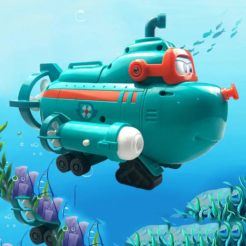 Super Wings Willie's Submarine Wind Up Water Toys With Sound, Light ...