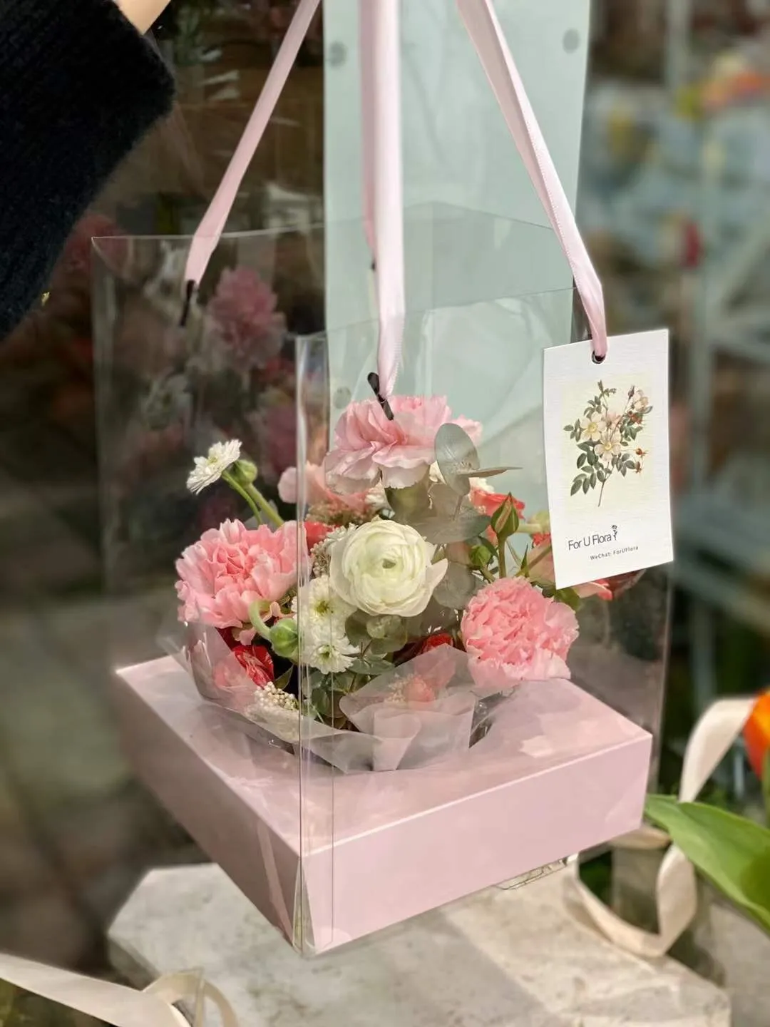 PVC Flower Boxes Set: Portable Mini Transparent Packaging For DIY ...