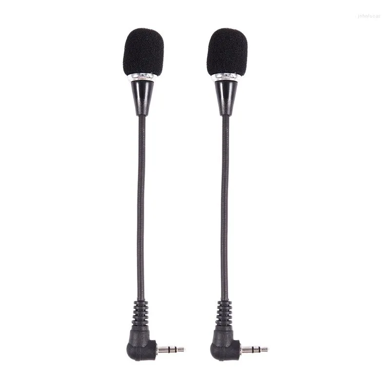 Dual Mini Microphone - 2X Flexible 3.5mm Jack Mic for PC, Laptop ...