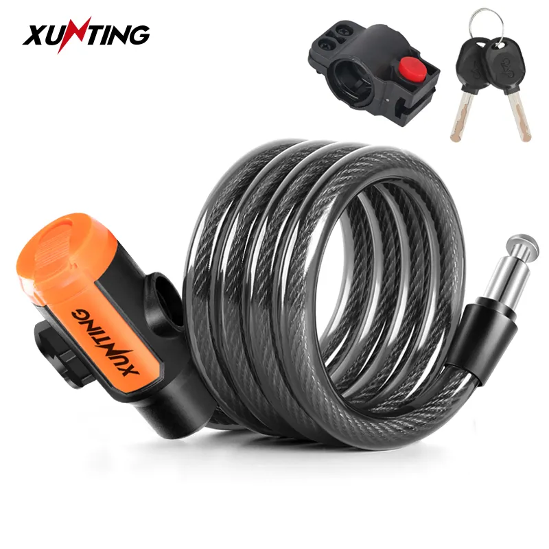 DHgate.com:Product Type Xunting Material Coiled Cable Bike Lock with ...