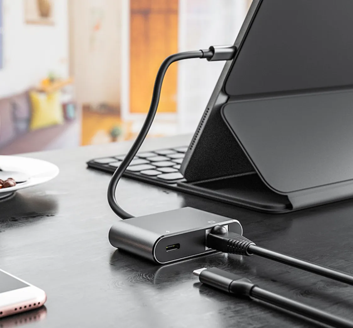 1000Mbps Type C To RJ45 Internet Cable Plug And Play USB To Ethernet ...