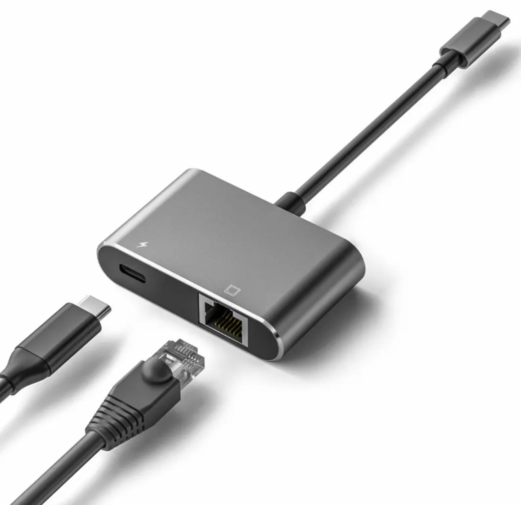 1000Mbps Type C To RJ45 Internet Cable Plug And Play USB To Ethernet ...