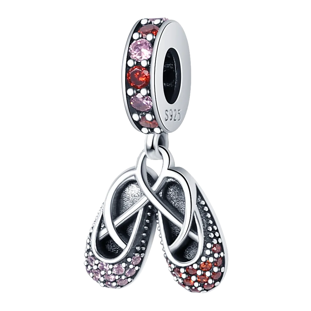 DHgate.com:Pandora Sterling Silver Pave Heart Charm Bracelet for Women ...