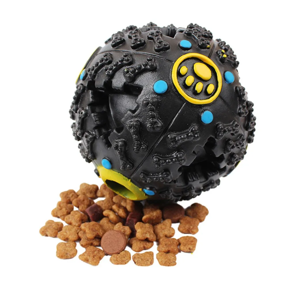 Dog Toy Trumpet Sound Leakage Food Ball: Pet Food Dispenser for Outdoor ...