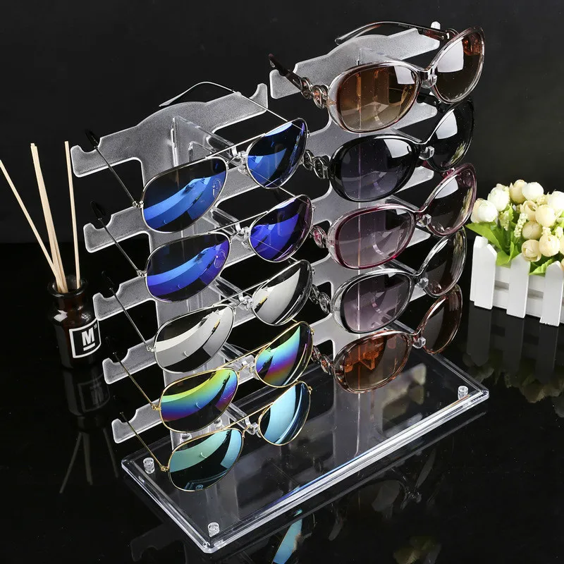 DHgate.com:Wall-Mounted Acrylic Double Row Eyeglass Display Rack Stand ...