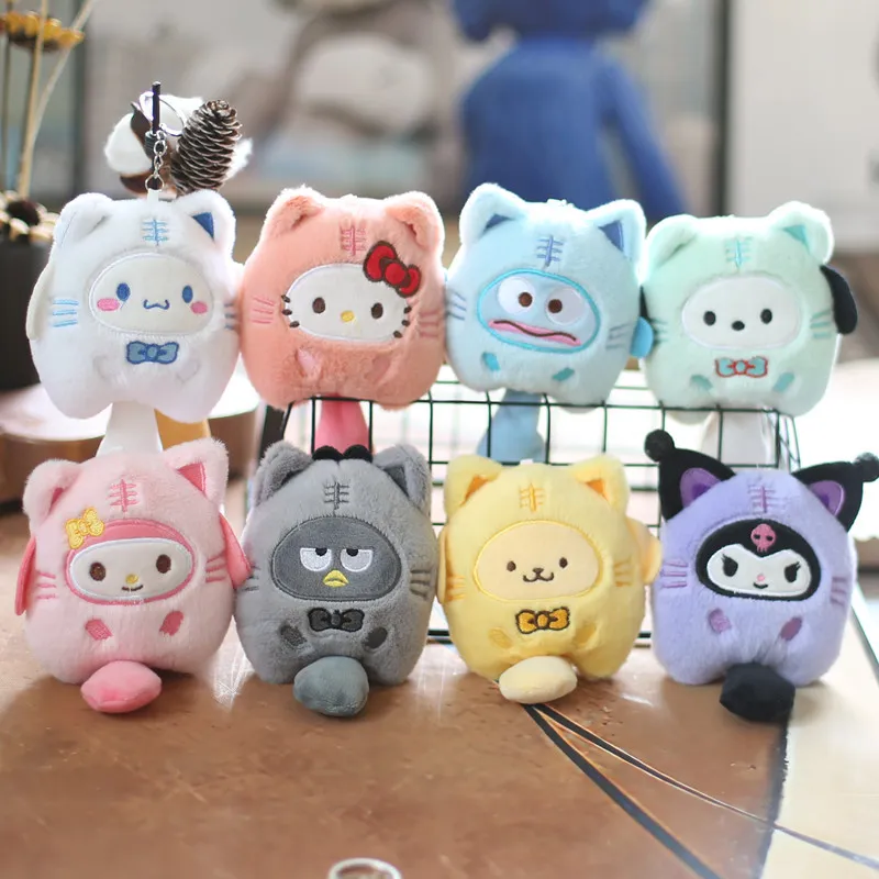 Plush Keychain Kulomi Cinnamoroll Hanging Plush Toy Doll Bag Decoration ...