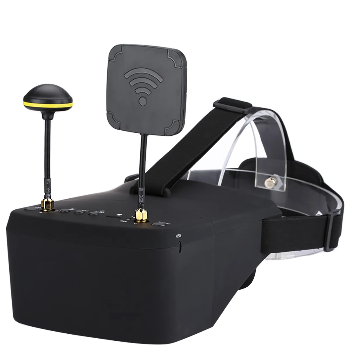 5 Inch FPV Goggles - EV800D 5.8G 40CH Video Headset DVR, HD Display ...