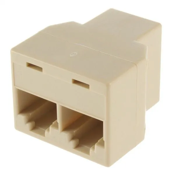 DHgate.com:8P8C RJ45 Ethernet Cable LAN Port 1 to 2 Socket Splitter ...