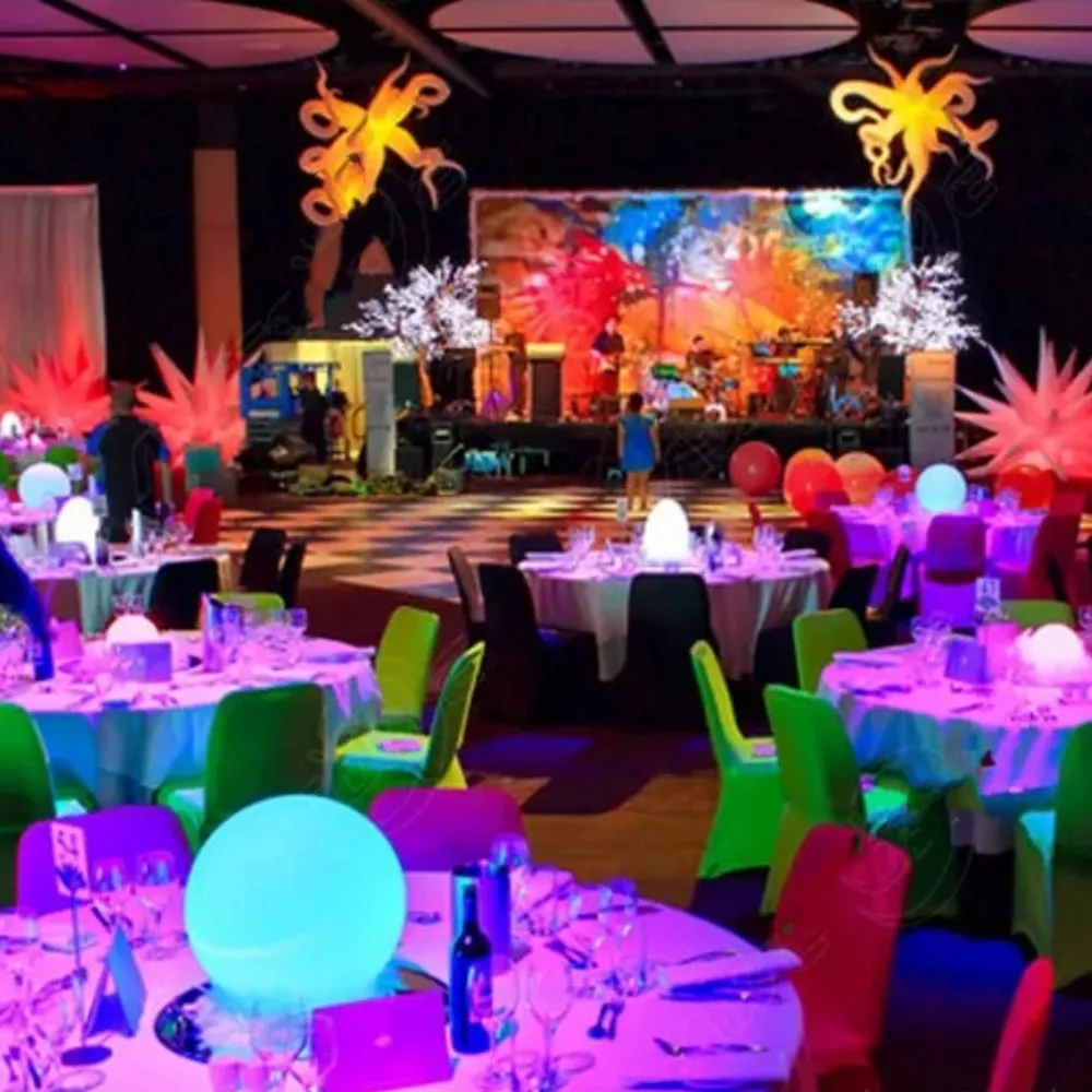 Battery Powered Table Lamps LED Color Changing Centerpiece Portable ...