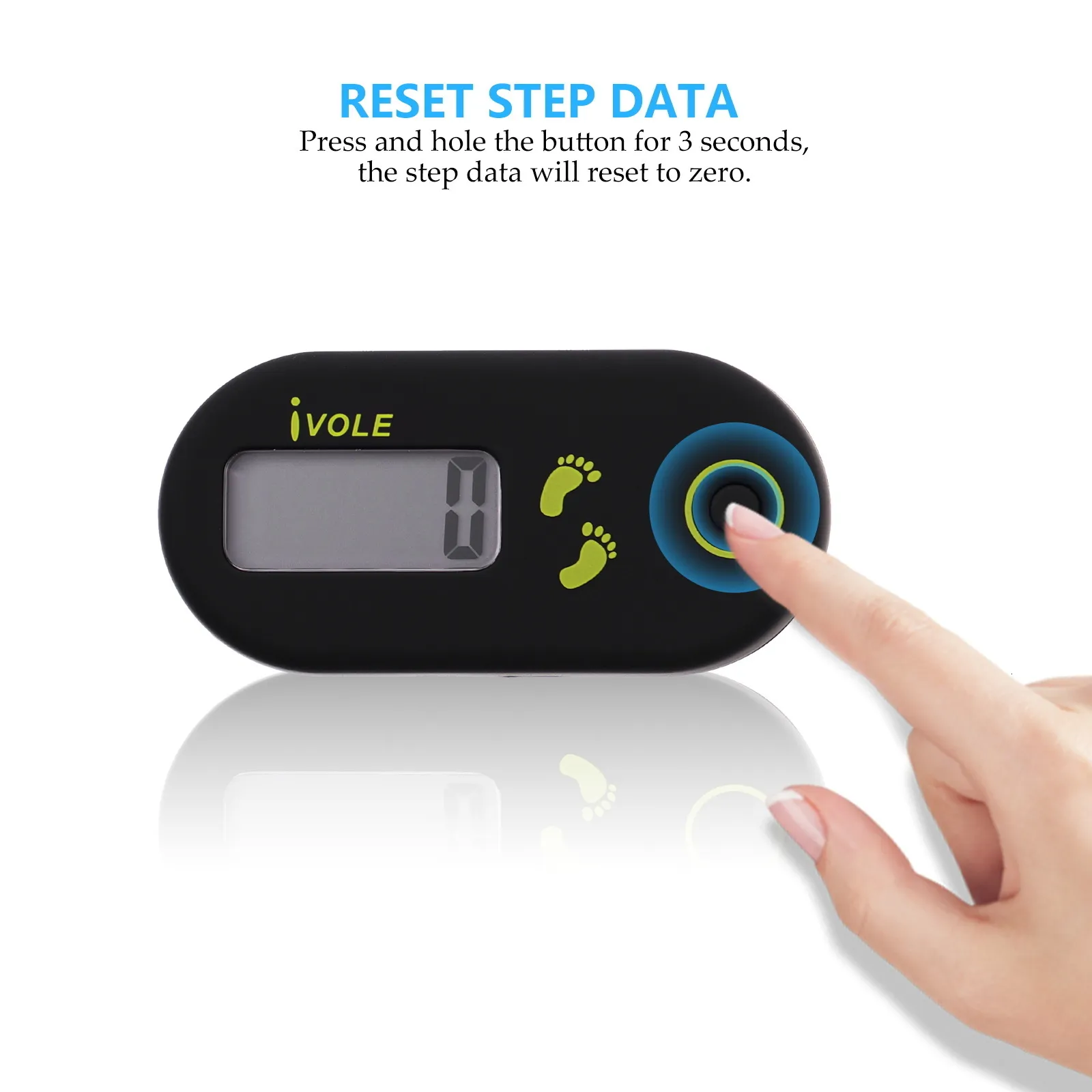 Mini 3D Pedometer - Simple Step Counter, Accurate Walking Tracker ...