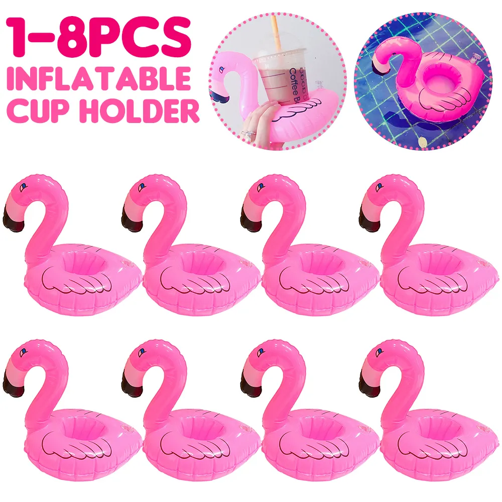 Tropical Flamingo Flamingo Tube Float 1 PVC Cup Holders For Adults ...
